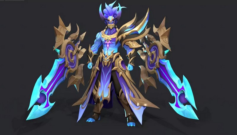 Desire FX 3d models | Evil spirit warrior Low-poly 3D model