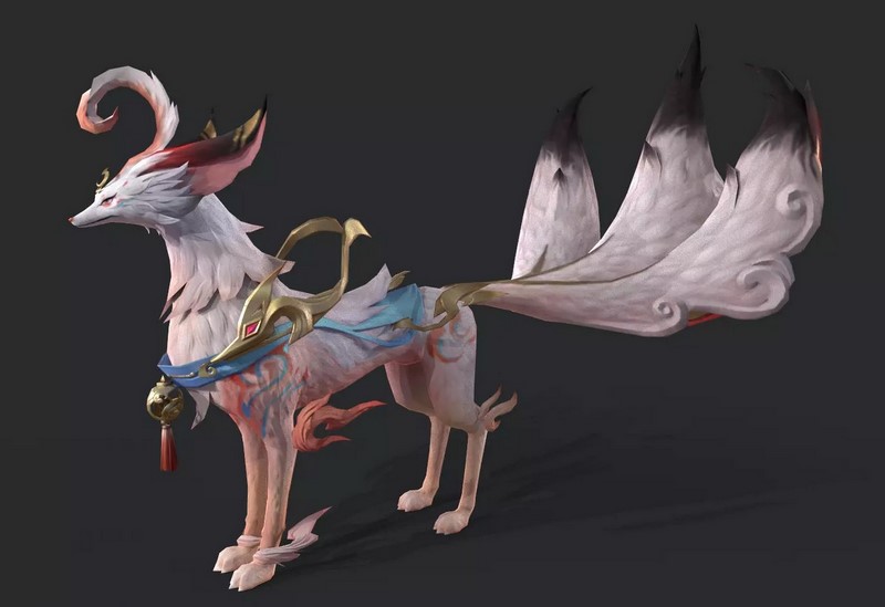 Desire FX 3d models | Beautiful fox Low-poly 3D model