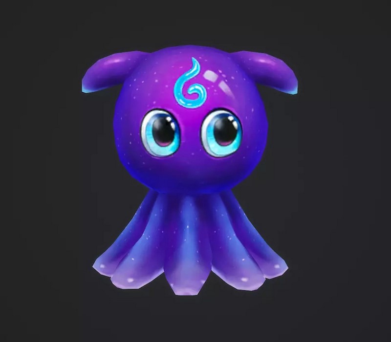 Desire FX 3d models | Small octopus Low-poly 3D model