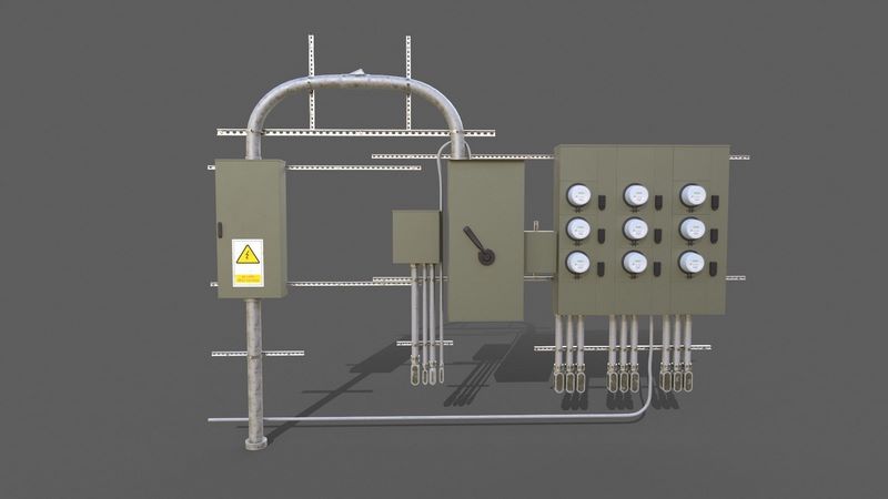 Desire FX 3d models | Electrical Box Low-poly 3D model