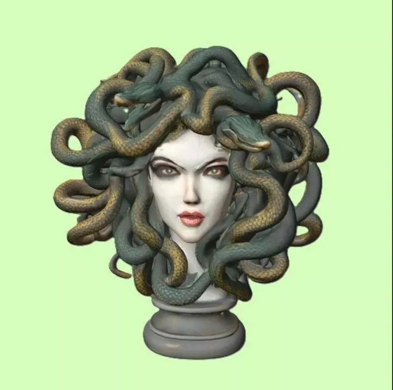Desire FX 3d models | Medusa Bust the Gorgon Queen 3D print model