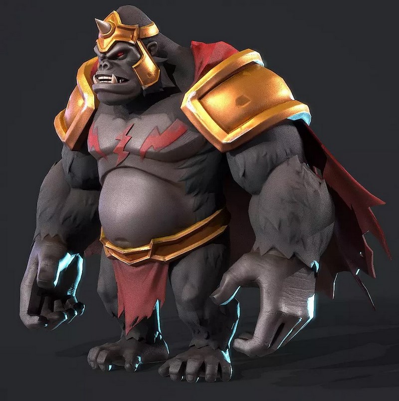Desire FX 3d models | Gorrila Grodd Low-poly 3D model