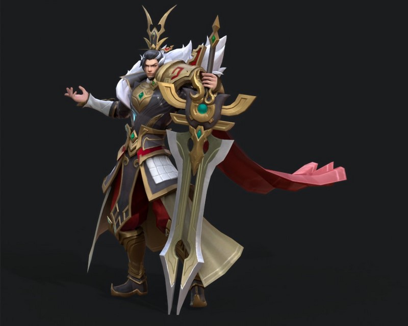 Desire FX 3d models | Sword warrior Low-poly 3D model