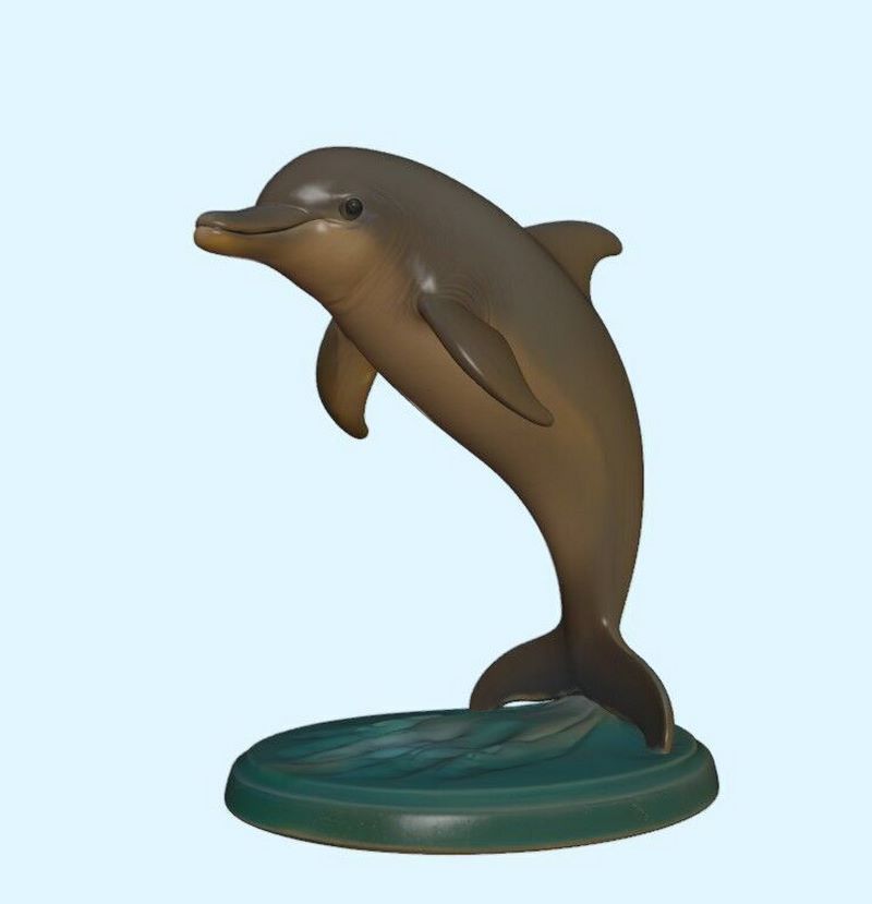 Desire FX 3d models | Realistic Dolphin Swimming Pose Figurine 3D print ...