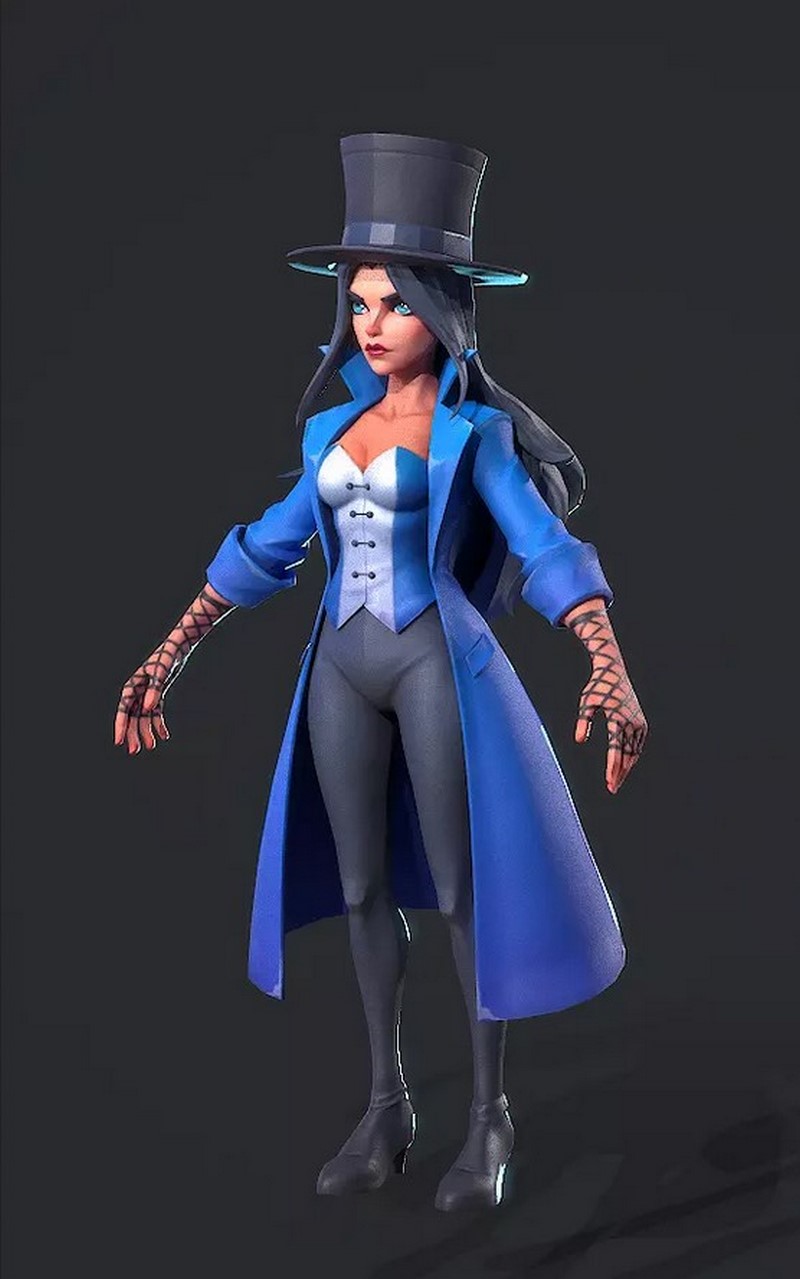 Desire FX 3d models | Zatanna Low-poly 3D model