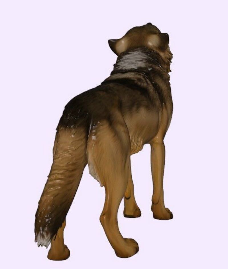 Desire FX 3d models | Howling Wolf Realistic 3D Figurine 3D print model