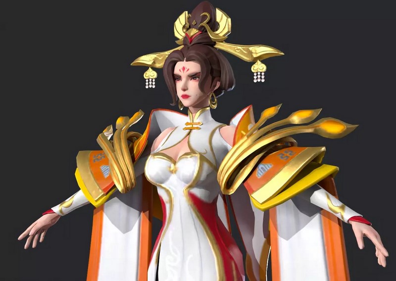 Desire FX 3d models | Heroine Wu Zetian Low-poly 3D model