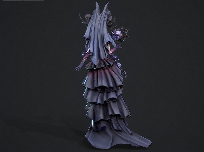 Desire FX 3d models | Demon bride Low-poly 3D model