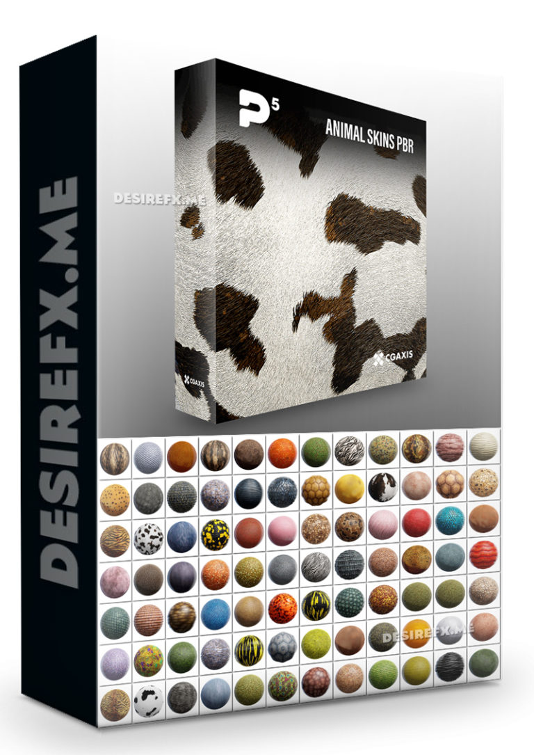 Desire FX 3d models | CGAxis Physical 5 Animals PBR Textures