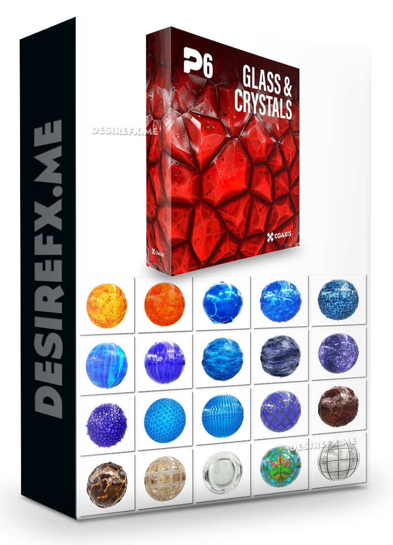 Desire FX 3d models | CGAxis Physical 5 Glass & Crystal PBR Textures