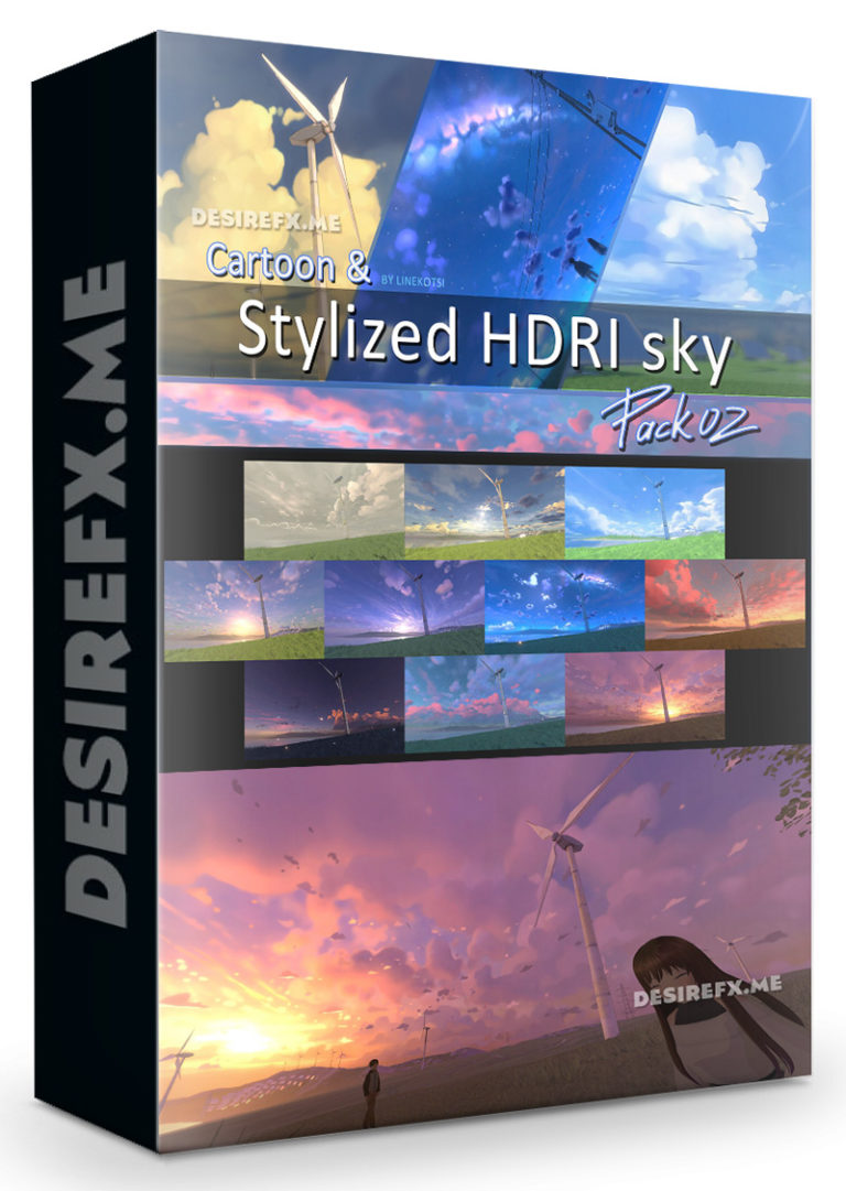 Desire FX 3d models | Cartoon & Stylized HDRI Sky Pack 02