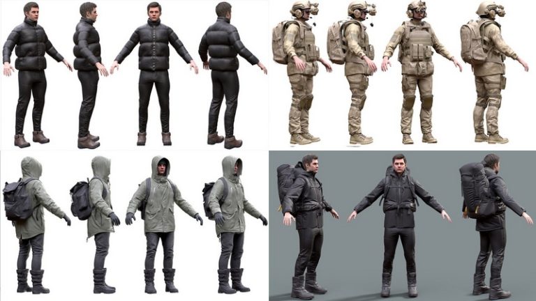 Desire FX 3d models | Clothing Collection – Male MH & UE5 Skeletons ...
