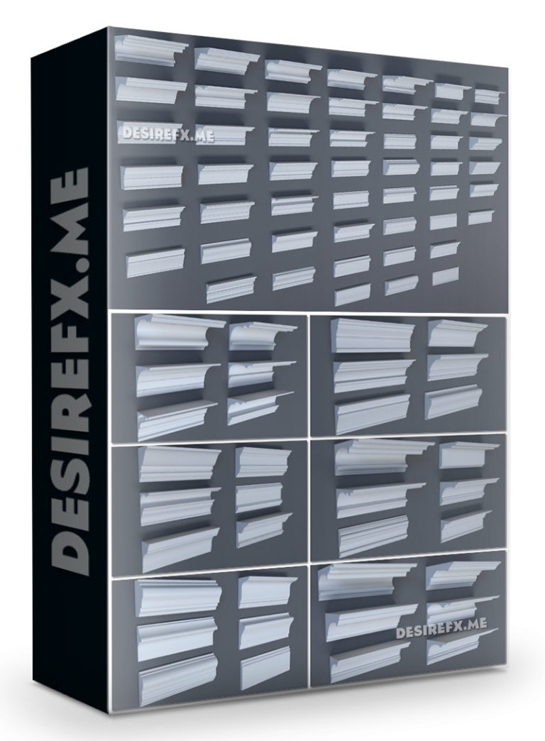 Desire FX 3d models | Cornice Collection 1 – 50 Pieces