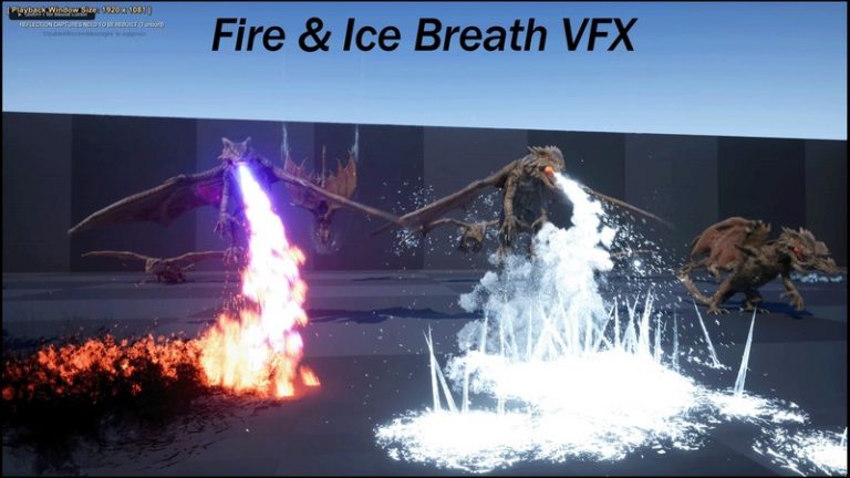Desire FX 3d models | Dragon VFX Fire Ice – Unreal Engine