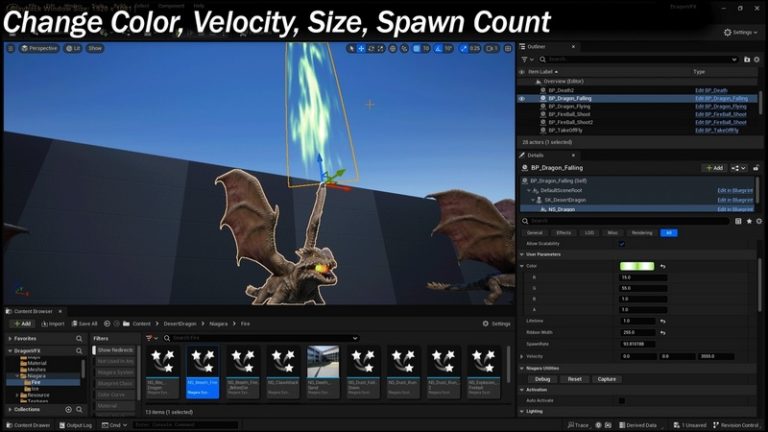 Desire FX 3d models | Dragon VFX Fire Ice – Unreal Engine