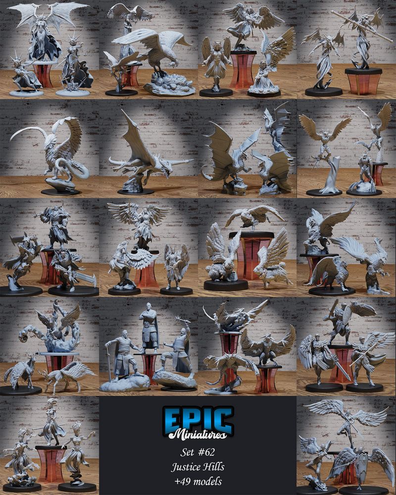 Desire FX 3d models | Epic Miniatures – Justice Hills Set – Angel and ...