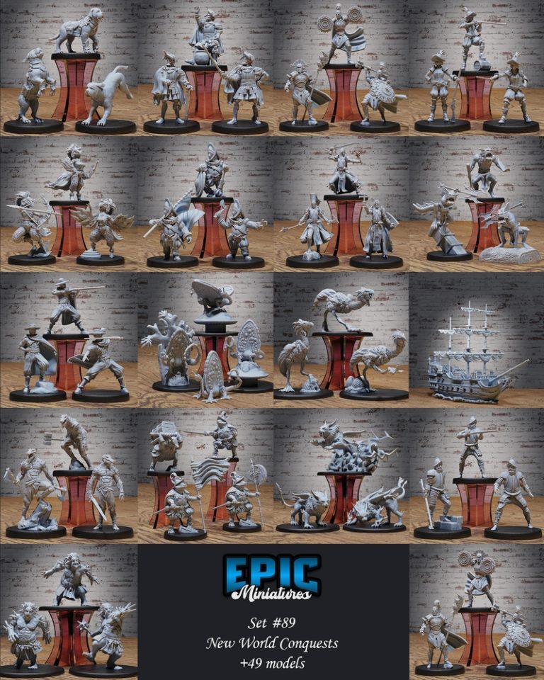 Desire FX 3d models | Epic Miniatures – New World Conquest Set – 3D ...