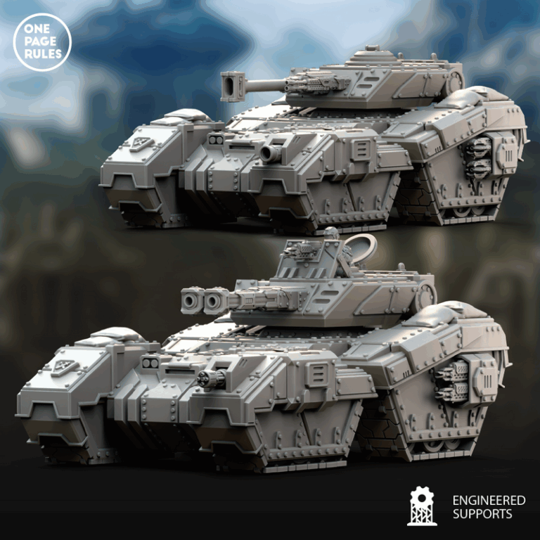 Desire FX 3d models | Human Defence Force – Heavy Tank – 3D Print Model
