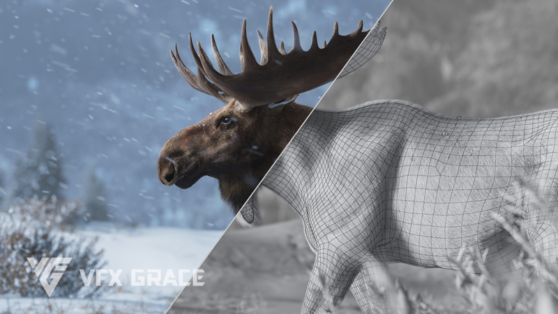 Desire FX 3d models | Moose Male Animated Blender 3D Model
