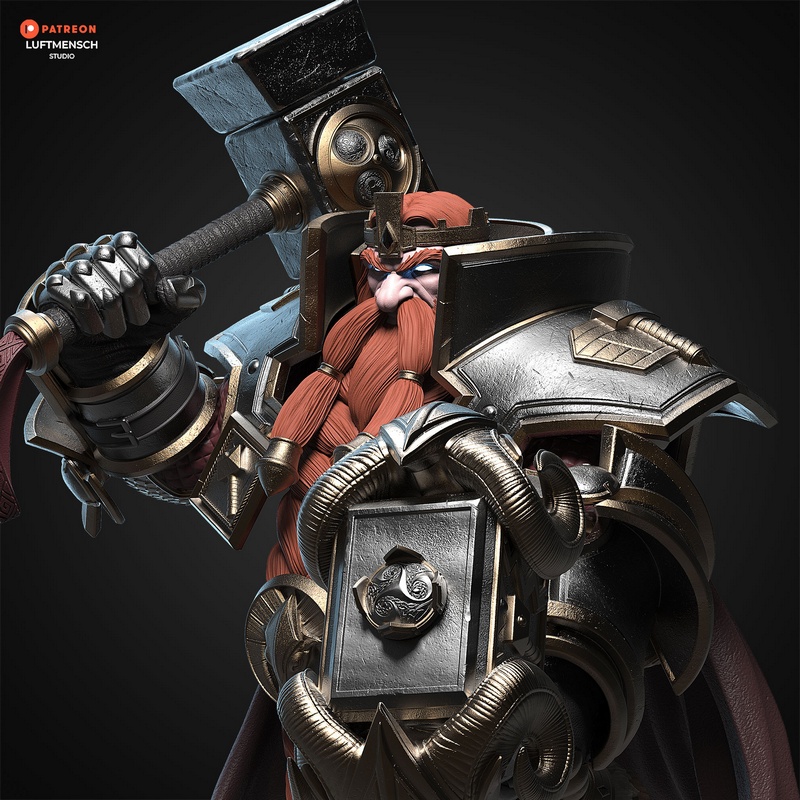 Desire FX 3d models | Luftmensch Studio – Magni Bronzebeard – 3D Print ...