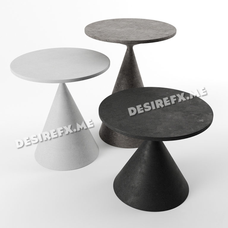 Desire FX 3d models | Mini clay tables by Desalto – 3D Model