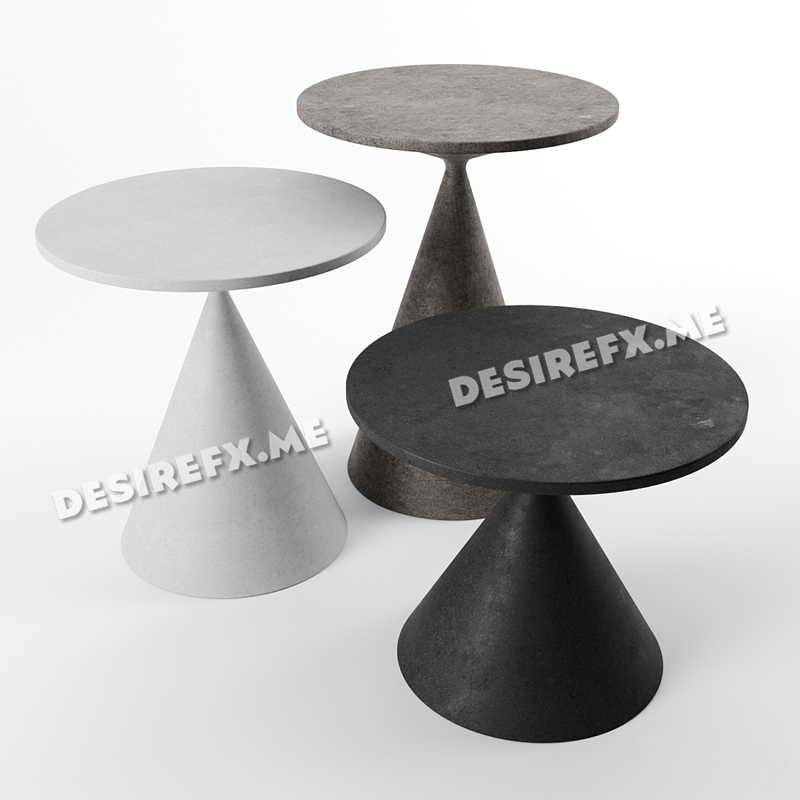Desire FX 3d models | Mini clay tables by Desalto – 3D Model