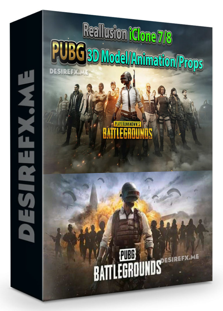 Desire FX 3d models | Reallusion PUBG 3D Models Animations Props