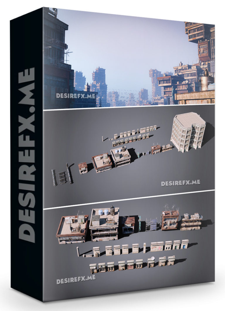 Desire FX 3d models | Sci-Fi Building – Asset Pack