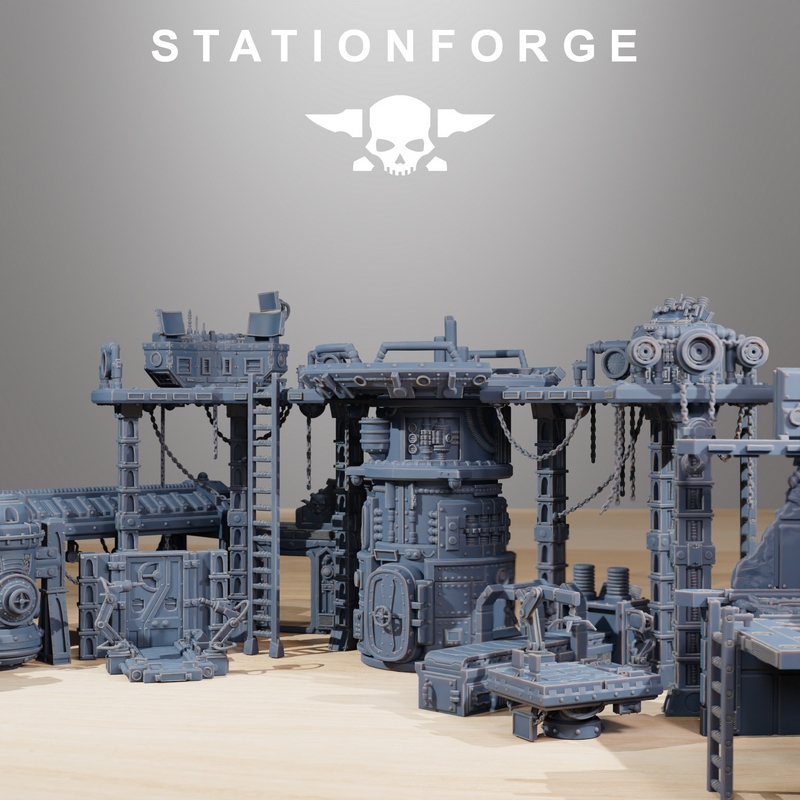 Desire FX 3d models | Station Forge – Scavenger Factory Terrain Kit ...