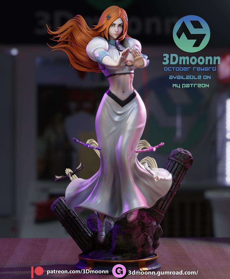 Desire FX 3d models | 3Dmoonn – Bleach – Orihime – 3D Print Model STL