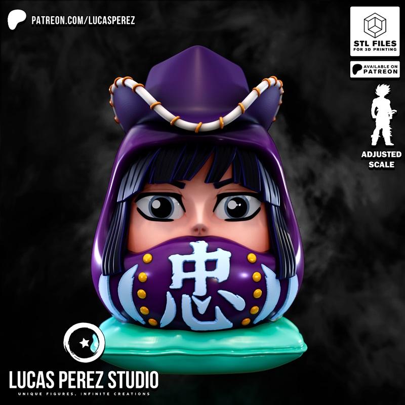 Desire FX 3d models | Lucas Perez – Nico Robin Daruma – 3D Print Model STL