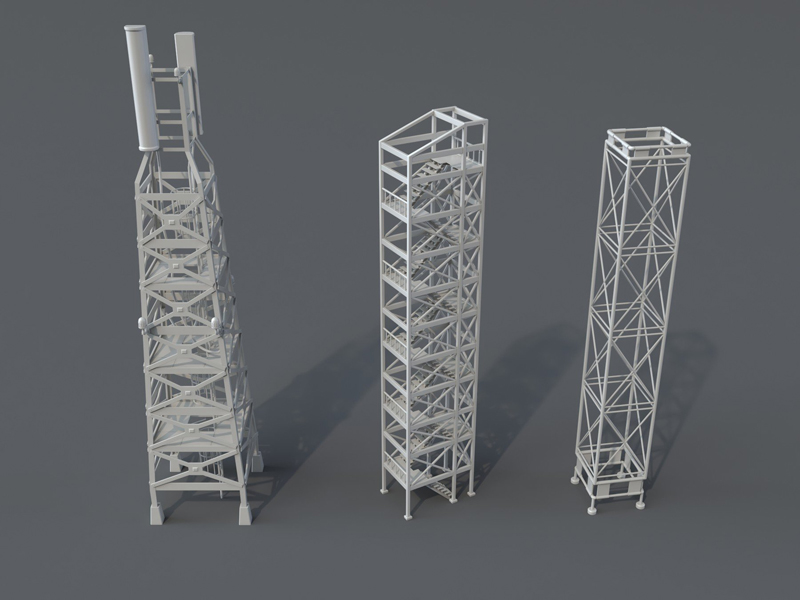 Desire FX 3d models | Electric Towers – 20 Pieces