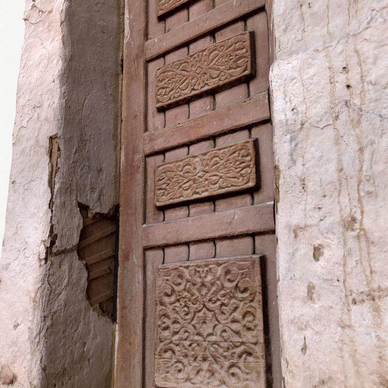 Desire FX 3d models | Medieval Nomad Building Door Low-poly 3D model