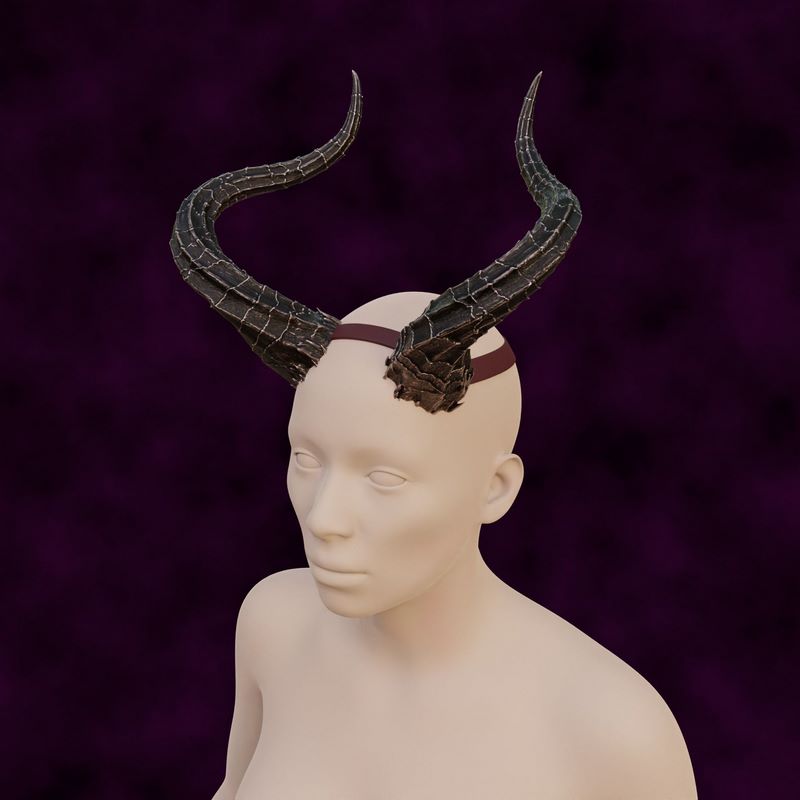 Desire FX 3d models | Fantasy Cambion Devil Horns Set Baldurs Gate 3 3D ...