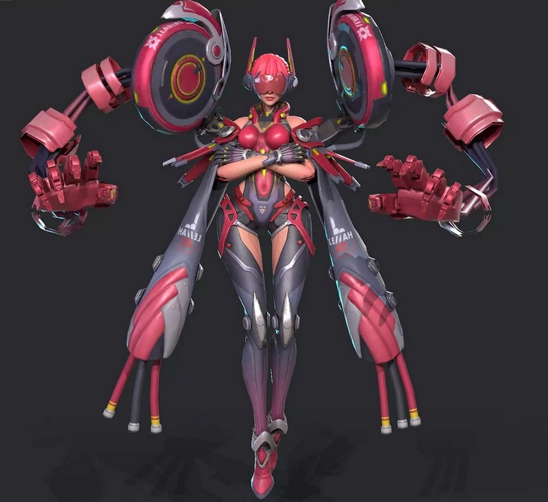 Desire FX 3d models | Mecha Queen Low-poly 3D model