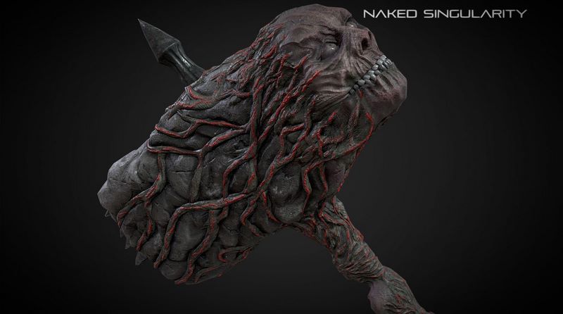 Desire FX 3d models | Corpse hammer – Medieval dark fantasy weapon Low ...