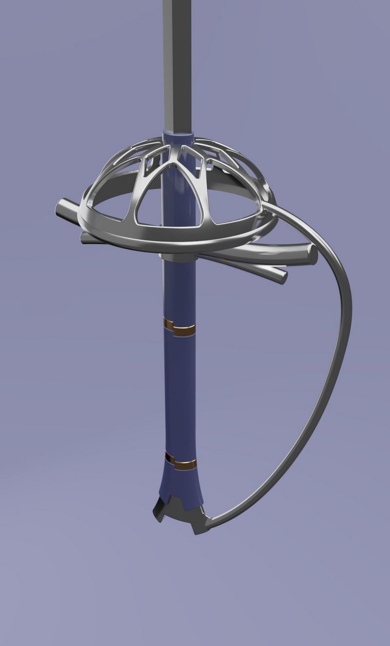 Desire FX 3d models | Log Horizon Nyanta Rapier 3D print model