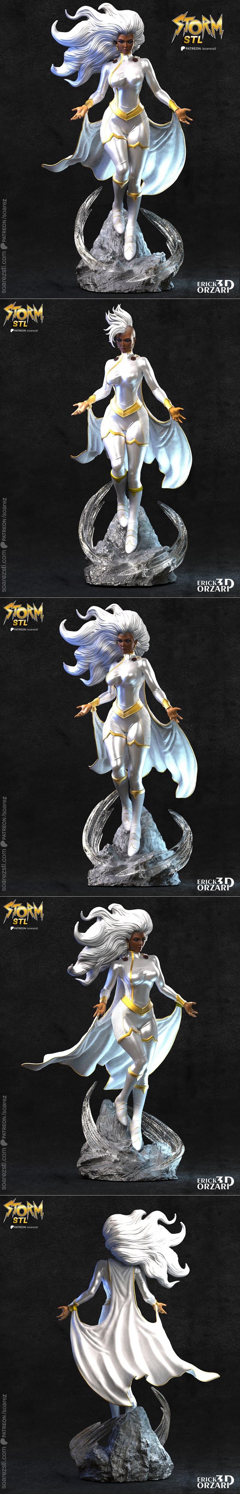 Desire FX 3d models | Soarez 3d – Xmen – Storm – 3D Print Model STL