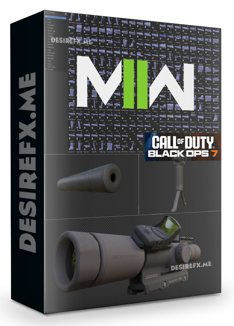 Desire FX 3d models | Call of Duty Modern Warfare II Attachments Asset ...
