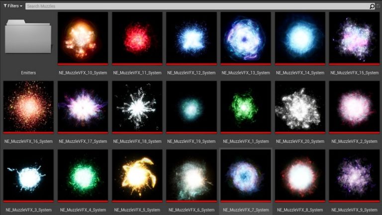 Desire FX 3d models | Energy Weapon VFX Pack – Unreal Engine