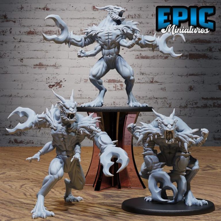 Desire FX 3d models | Epic Miniatures – Cultist Circle Set – Demon ...
