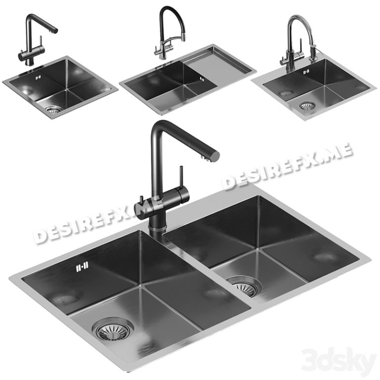 Desire FX 3d models | Kitchen sink set – 3D Model