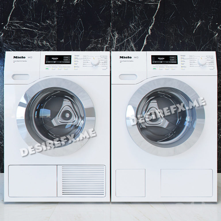 Desire FX 3d models | Miele T1 W1 washing machines and dryers – 3D Model