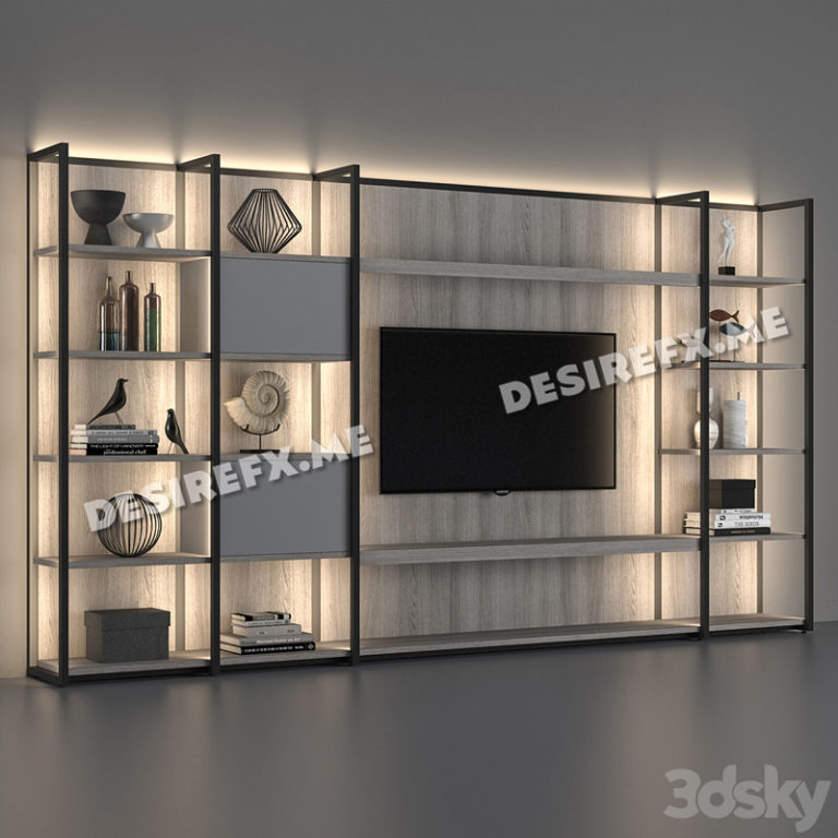 Desire FX 3d models | Natevo Continuum TV cabinet (Flou) – 3D Model