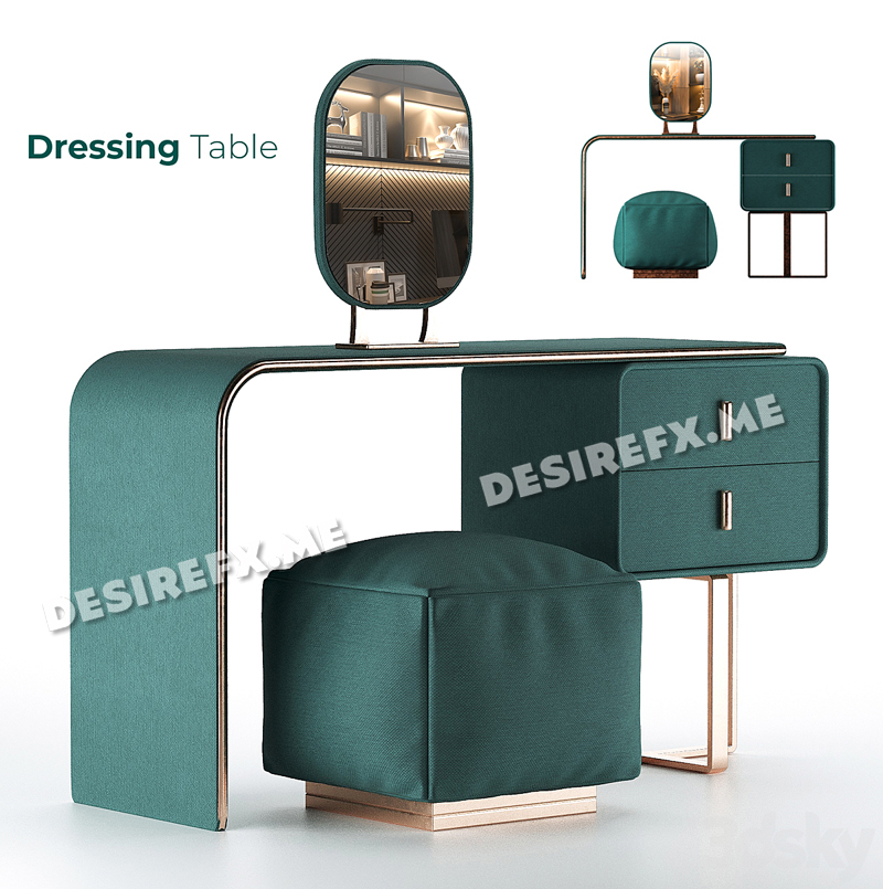 Desire FX 3d models | Nordic Dressing Table – 3D Model
