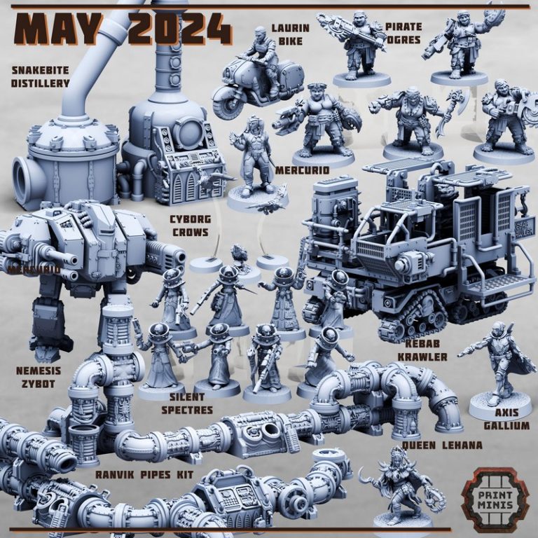 Desire FX 3d models | Print Minis – May 2024 – Industrial Disease – 3D ...