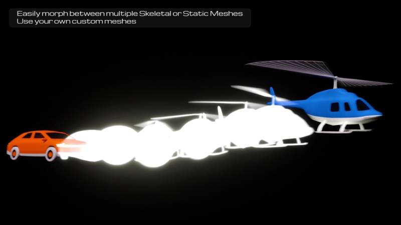 Desire FX 3d models | Real Shape Shifting – Mesh Morph System – Unreal Engine