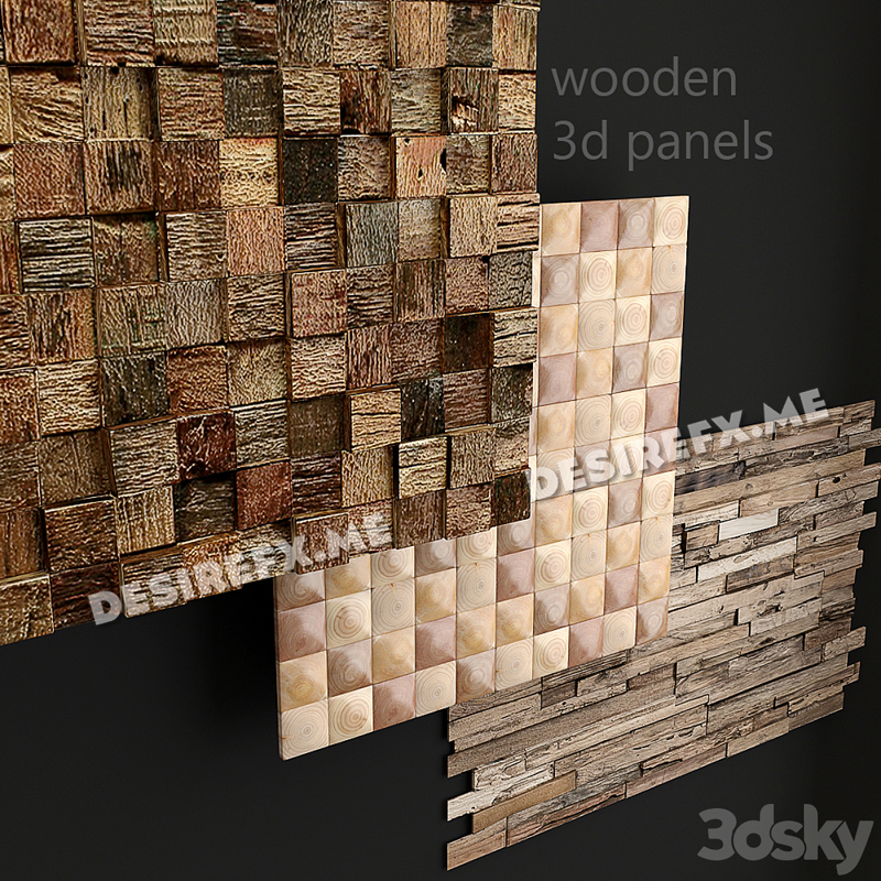Desire FX 3d models | Wooden 3d panels – 3D Model