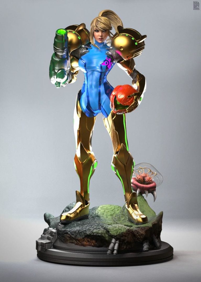 Desire FX 3d models | Soarez 3d – Metroid – Samus Aran – 3D Print Model STL