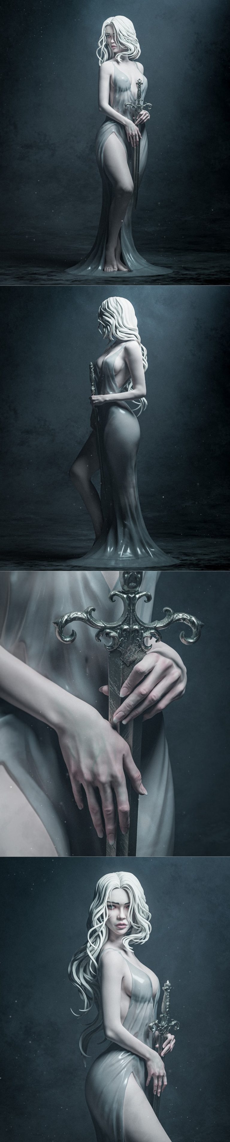 Desire FX 3d models | CA 3D Studios – Lady of the Lake – 3D Print Model STL